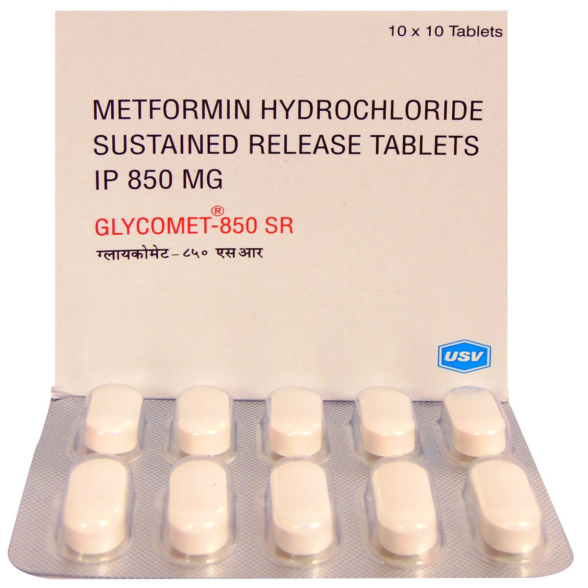 Glycomet SR 850 Tablet 10's Price, Uses, Side Effects, Composition ...