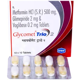 Glycomet Trio 2 Tablet | Uses, Side Effects, Price | Apollo Pharmacy