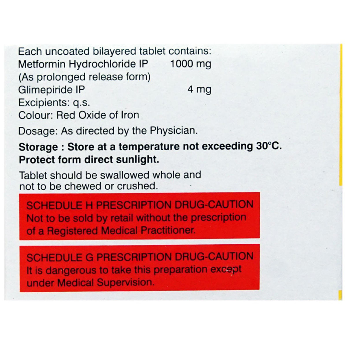 Glycomet-GP 4 Forte Tablet 10's Price, Uses, Side Effects, Composition ...