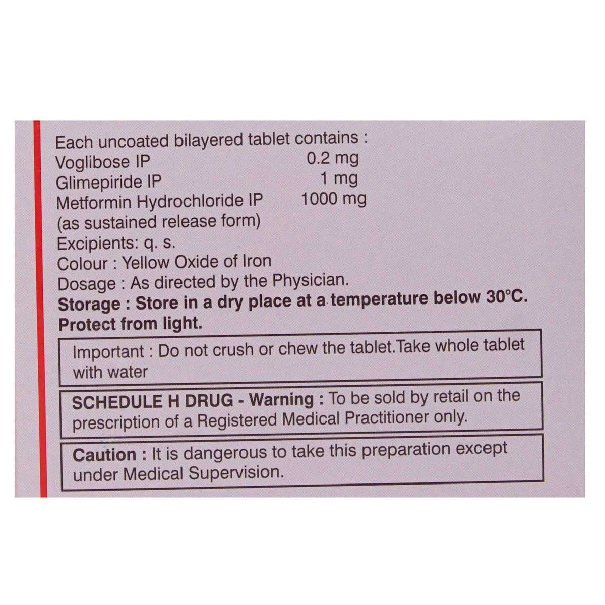 Glycomet Trio Forte 1 Tablet | Uses, Side Effects, Price | Apollo Pharmacy