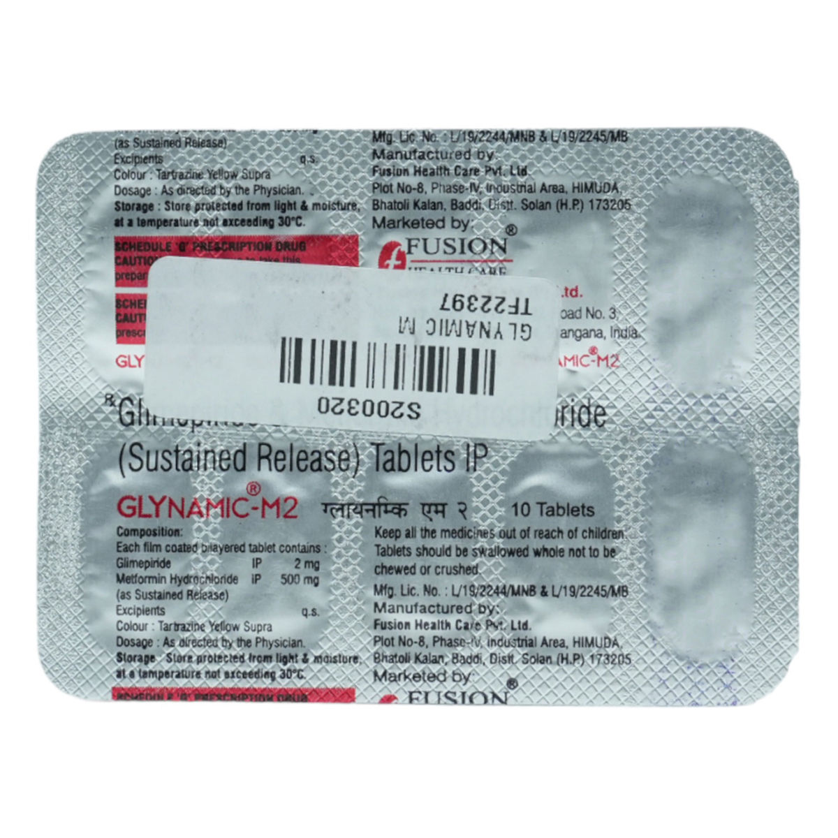 Glynamic-M 2 Tablet 10's Price, Uses, Side Effects, Composition ...
