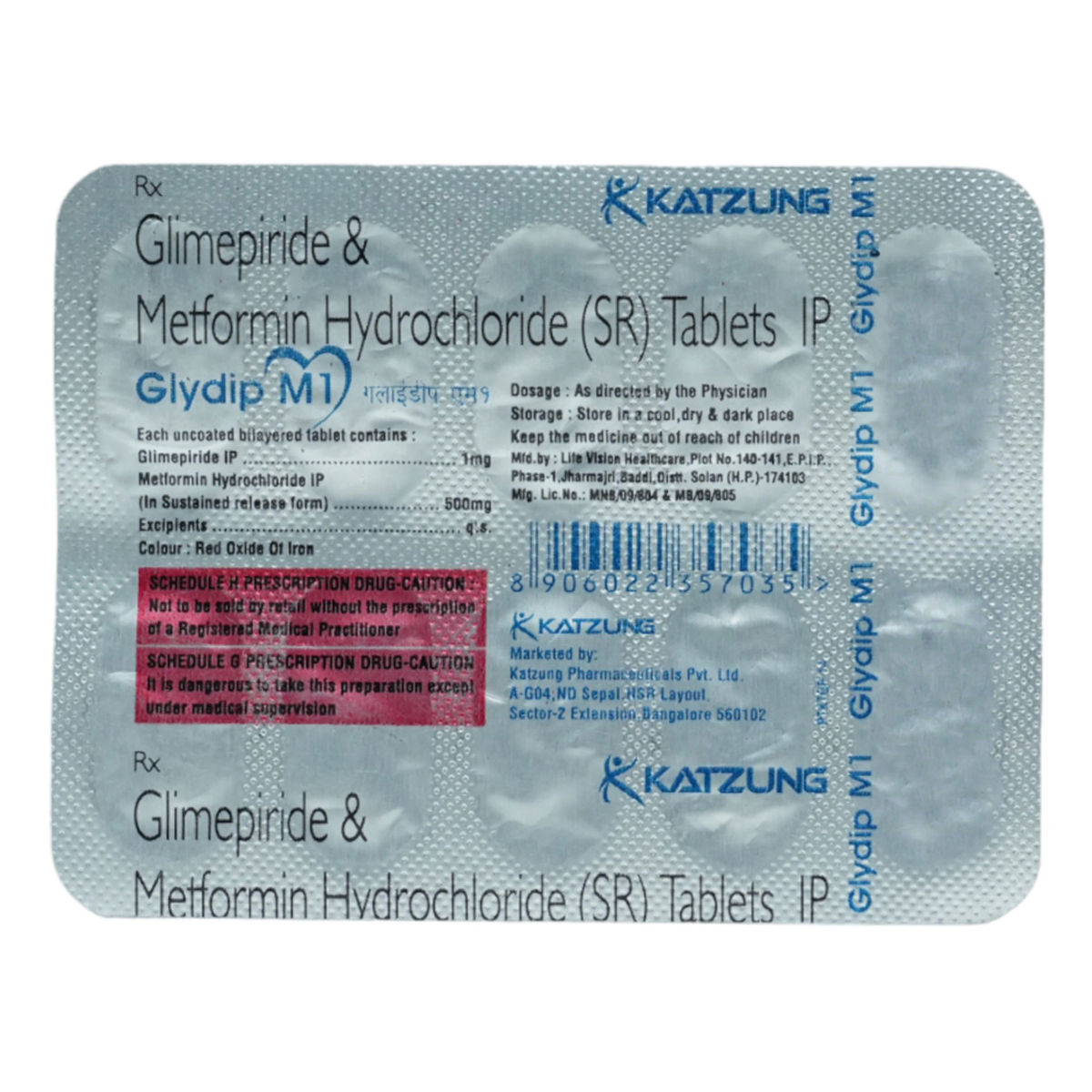 GLYDIP M 1MG TABLET 10'S Price, Uses, Side Effects, Composition ...