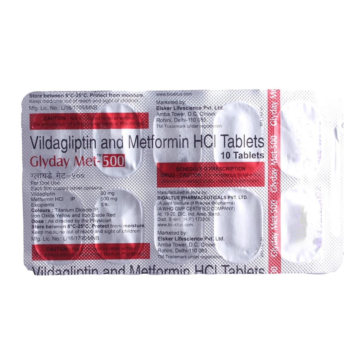 Glyday Met-500 Tablet | Uses, Side Effects, Price | Apollo Pharmacy