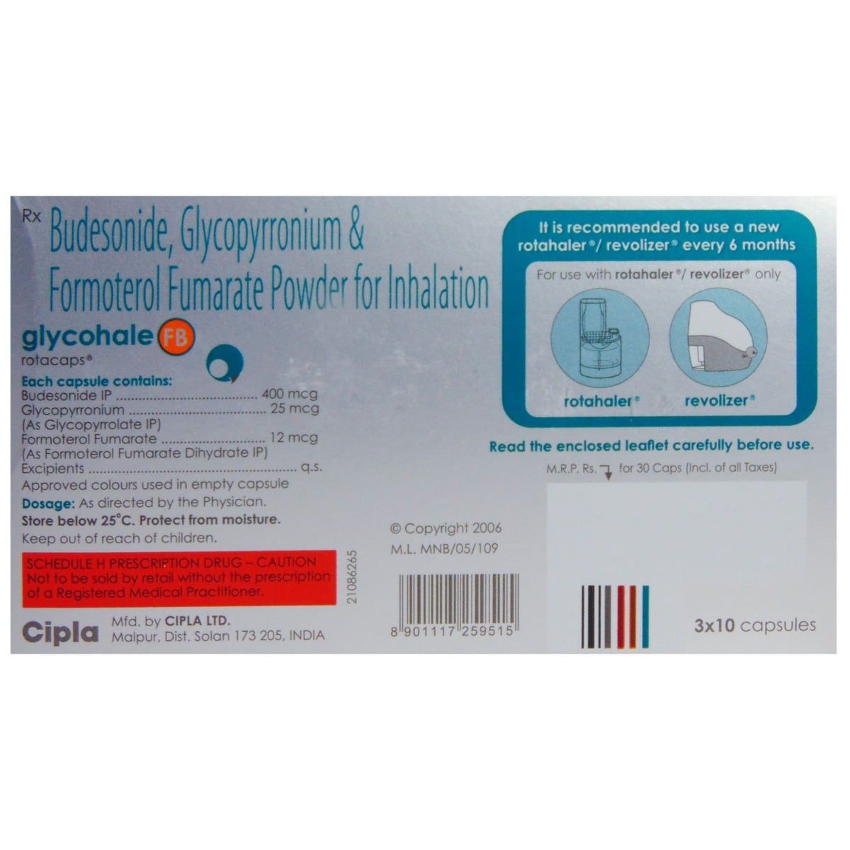 Glycohale FB Rotacaps | Uses, Side Effects, Price | Apollo Pharmacy