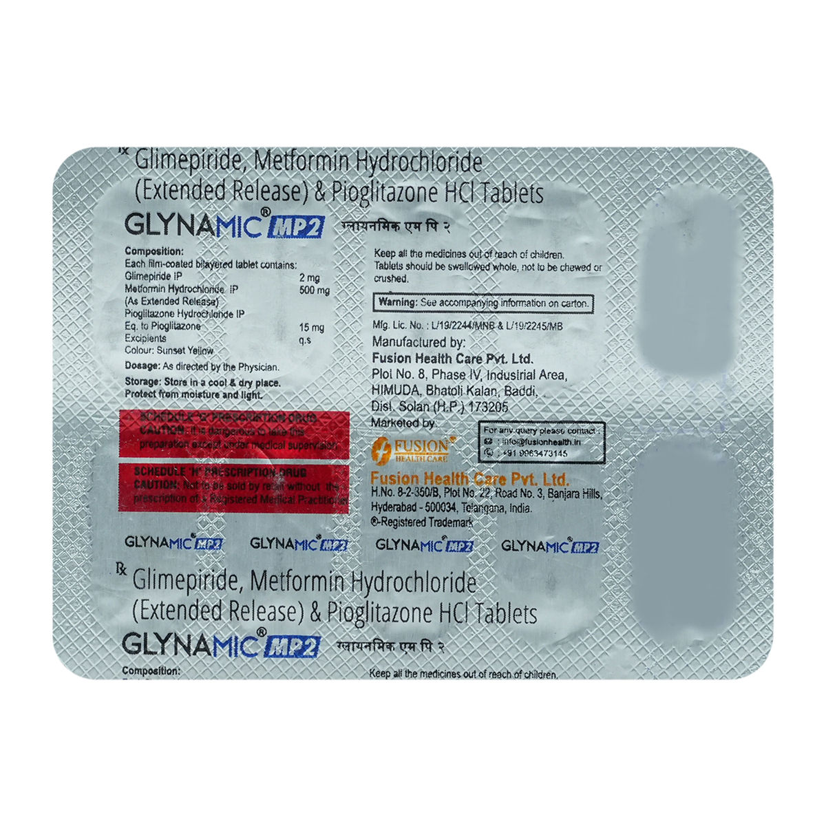 Glynamic MP2 Tablet 10's Price, Uses, Side Effects, Composition - Apollo Pharmacy