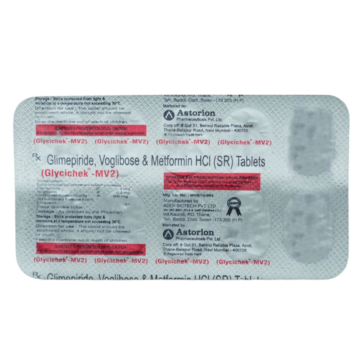 Glycichek-MV 2 Tablet 10's Price, Uses, Side Effects, Composition ...