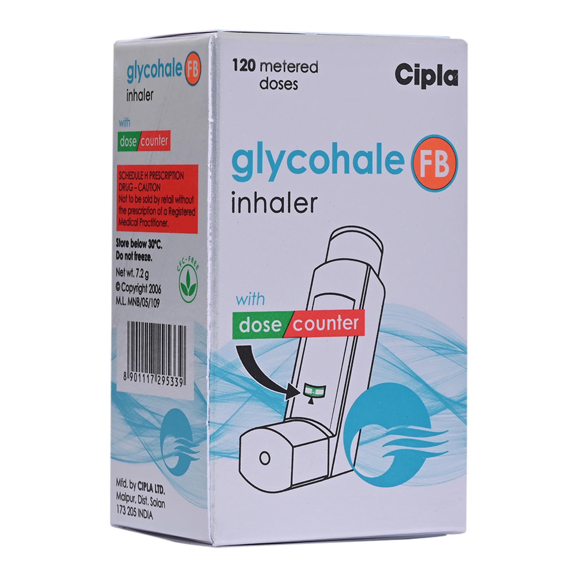 Glycohale FB Inhaler 120 MDI | Uses, Side Effects, Price | Apollo Pharmacy