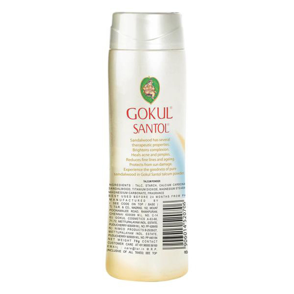 Gokul Santol Sandalwood Talcum Powder, 70 gm Price, Uses, Side Effects ...