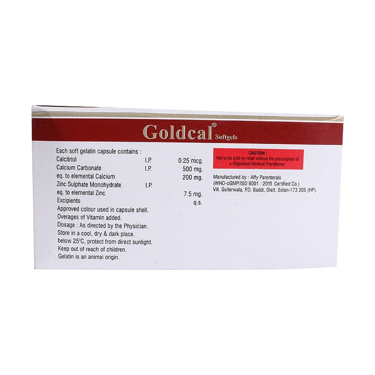 Goldcal Soft Gelatin Capsule 10's Price, Uses, Side Effects ...