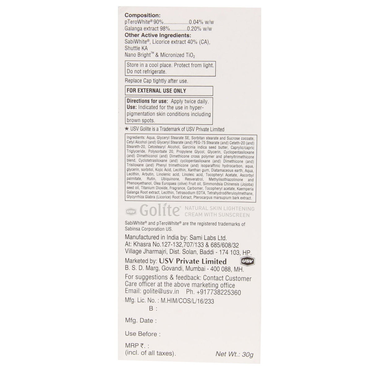 Buy Golite Cream | 19 Minutes Delivery | Apollo Pharmacy