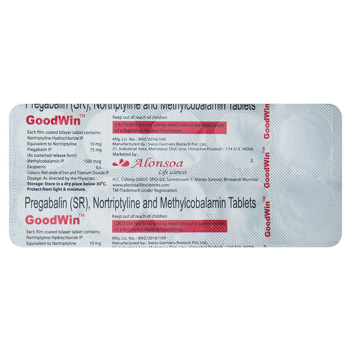 Goodwin Tablet | Uses, Side Effects, Price | Apollo Pharmacy