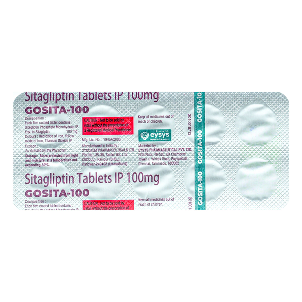 Gosita-100 Tablet | Uses, Side Effects, Price | Apollo Pharmacy