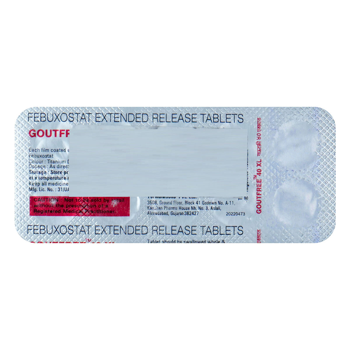 Goutfree 40 Tablet | Uses, Side Effects, Price | Apollo Pharmacy