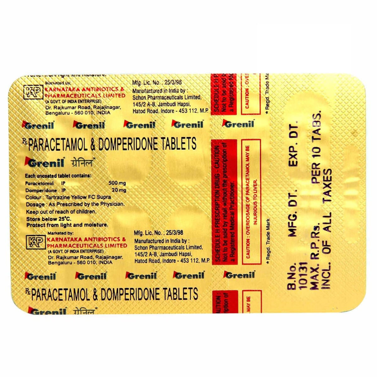 Grenil Tablet | Uses, Side Effects, Price | Apollo Pharmacy