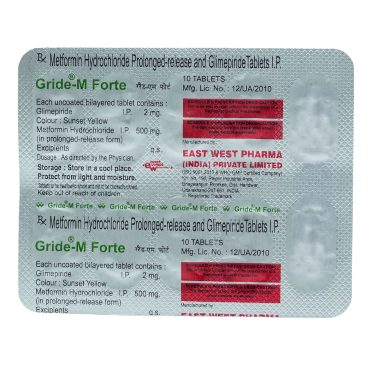 Gride-M Forte Tablet 10's Price, Uses, Side Effects, Composition ...