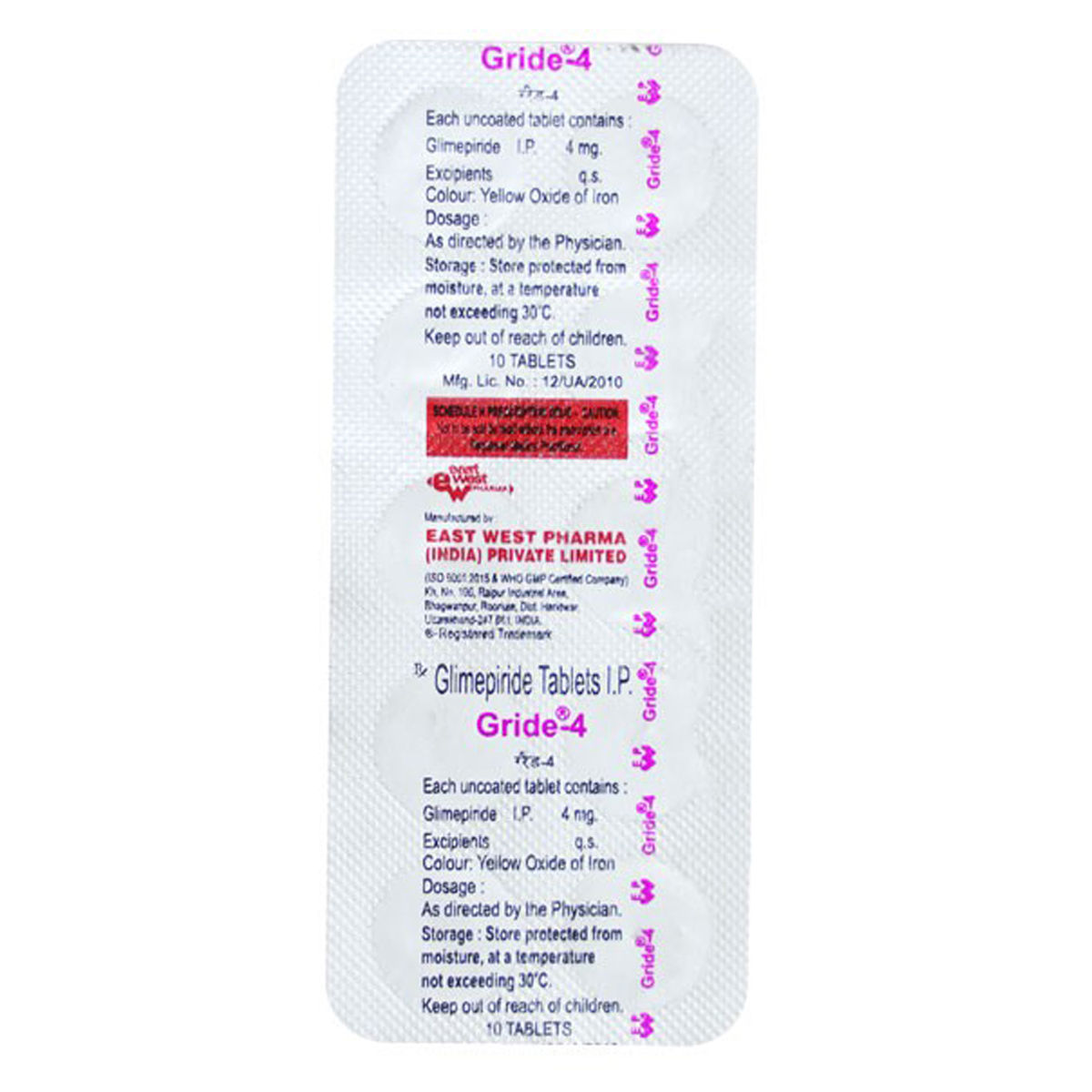 Gride 4 mg Tablet | Uses, Side Effects, Price | Apollo Pharmacy