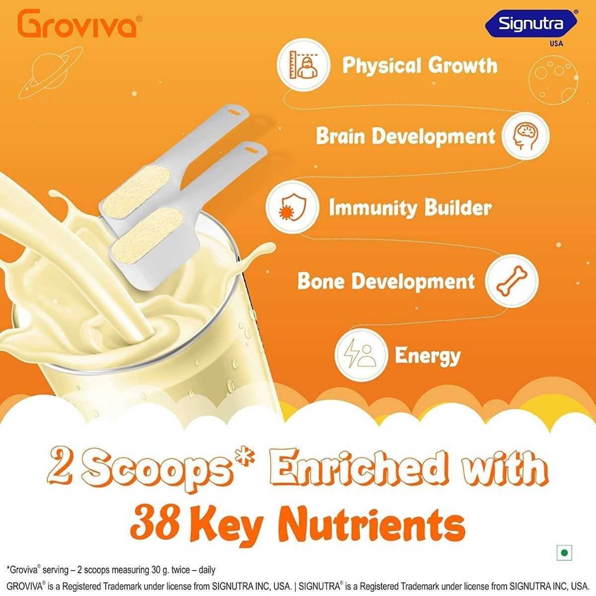 Groviva Vanilla Powder 400 gm Price, Uses, Side Effects, Composition ...