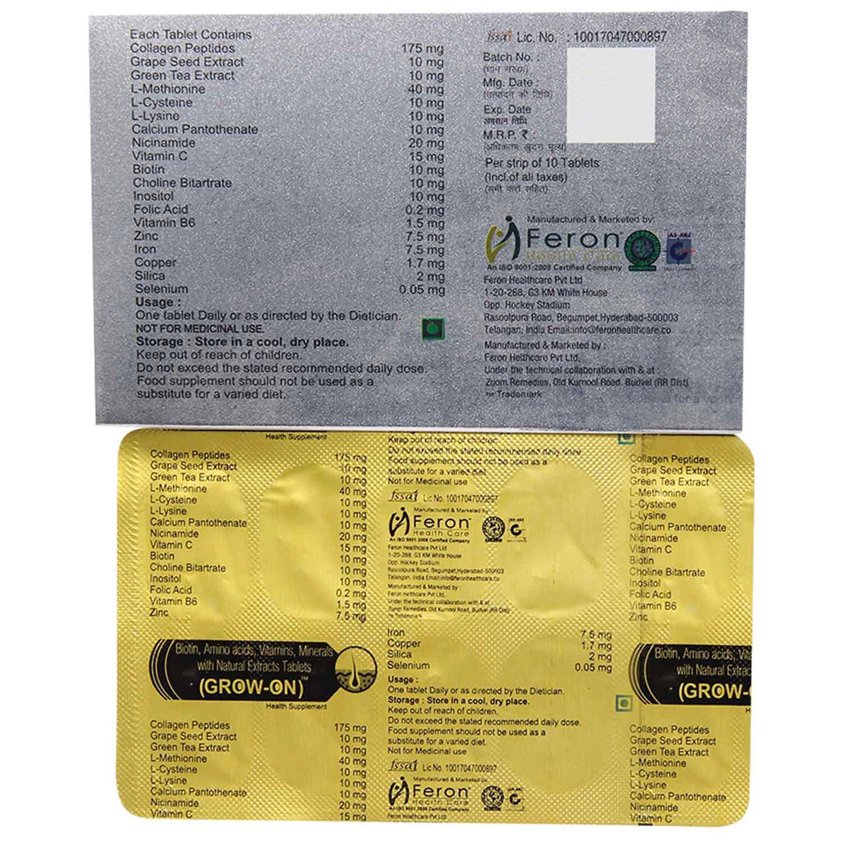 Grow-On Tablet 10's Price, Uses, Side Effects, Composition - Apollo ...