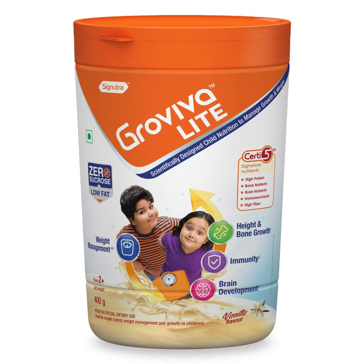 Groviva Lite Vanilla Flavour Powder | Uses, Side Effects, Price ...