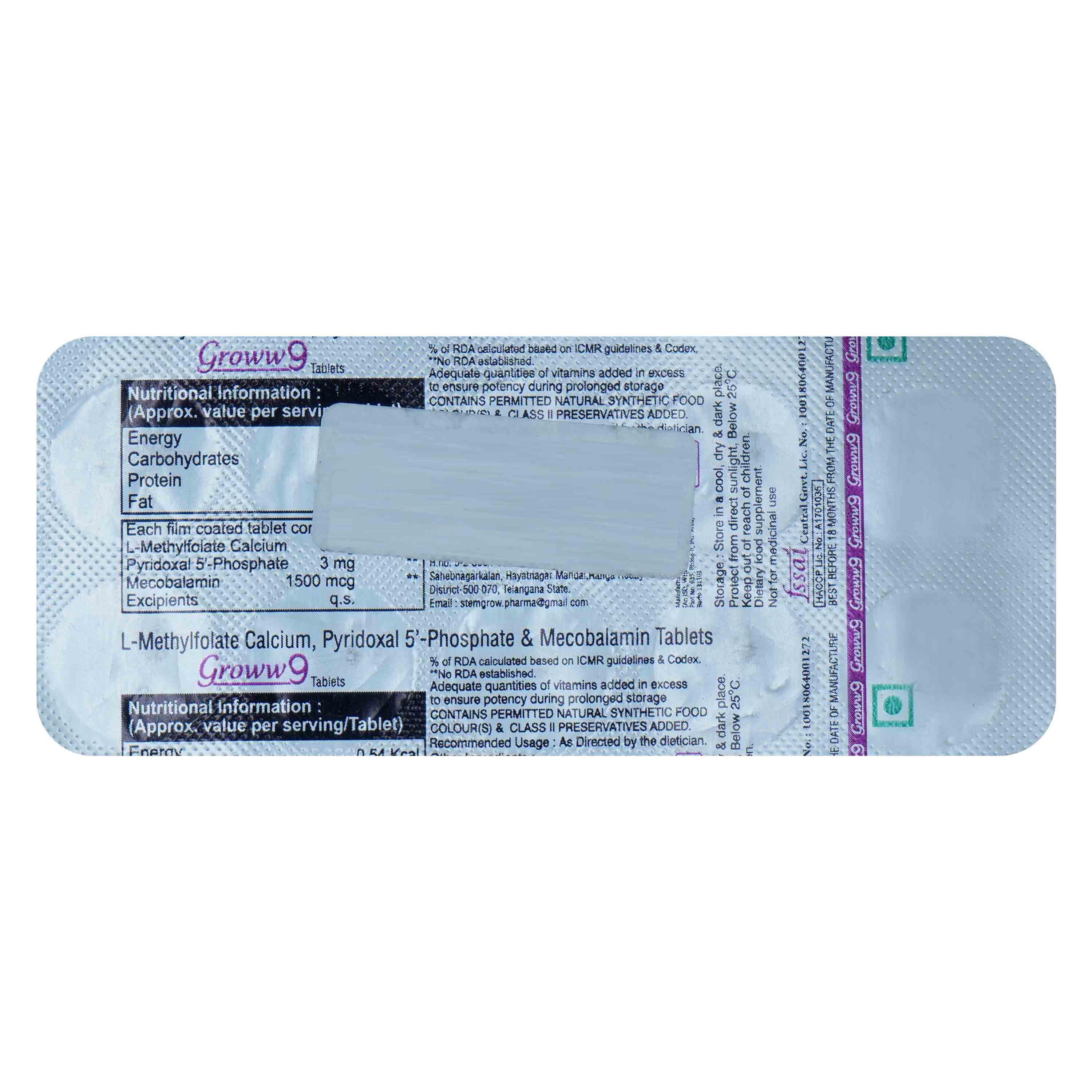 Groww 9 Tablet | Uses, Side Effects, Price | Apollo Pharmacy
