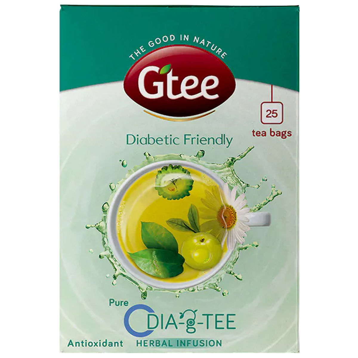 Buy Gtee Pure Dia-G-Tee Tea Bags, 25 Count | 19 Minutes Delivery ...