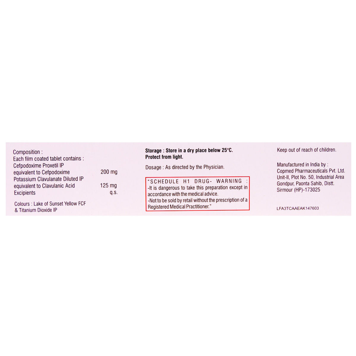 Gudcef-CV 200 Tablet | Uses, Side Effects, Price | Apollo Pharmacy