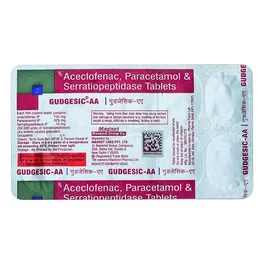 Gudgesic AA Tablet | Uses, Side Effects, Price | Apollo Pharmacy