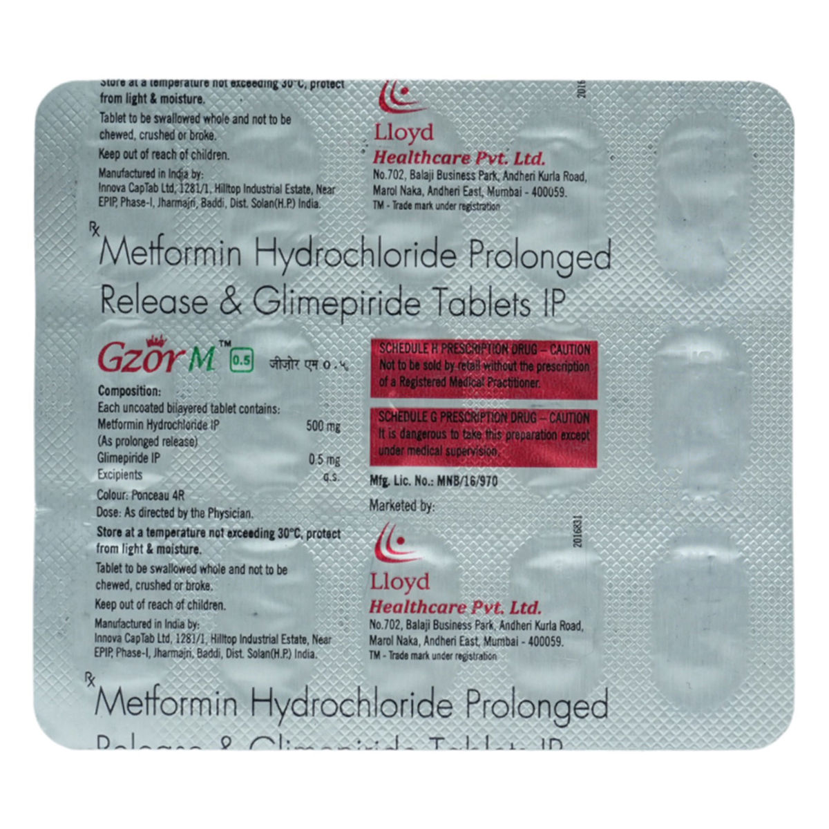 Gzor M 0.5 Tablet 15's Price, Uses, Side Effects, Composition - Apollo ...