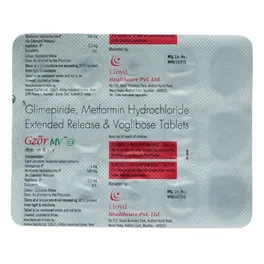 Gzor Mv 1.2 Tab | Uses, Side Effects, Price | Apollo Pharmacy