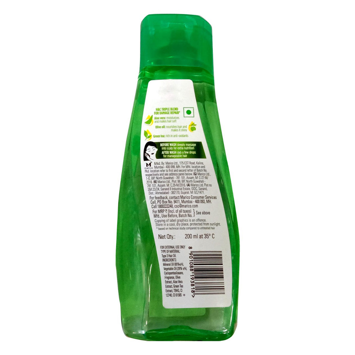 Marico Hair & Care Non Sticky Hair Oil, 200 ml Price, Uses, Side ...