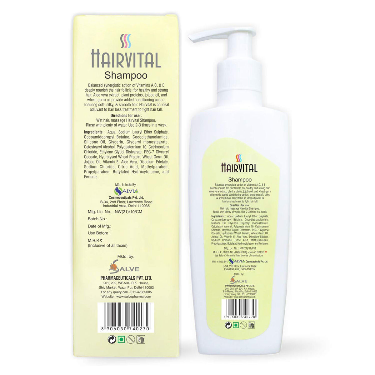 Buy Hairvital Triple Action Shampoo, 200 ml | 19 Minutes Delivery ...