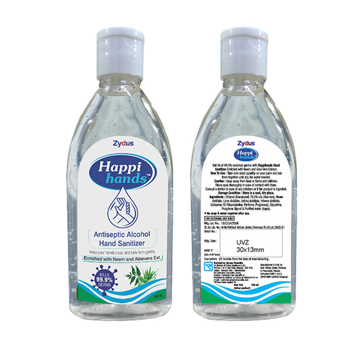 Happi Hands Hand Sanitizer 100Ml (Z | Uses, Side Effects, Price ...