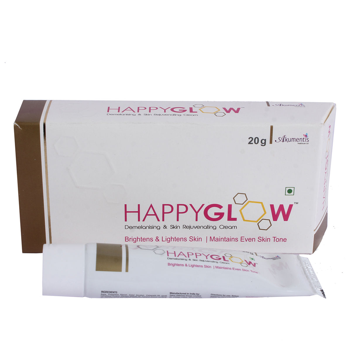 Happyglow Demelanising & Skin Rejuvenating Cream 20G Price, Uses, Side ...