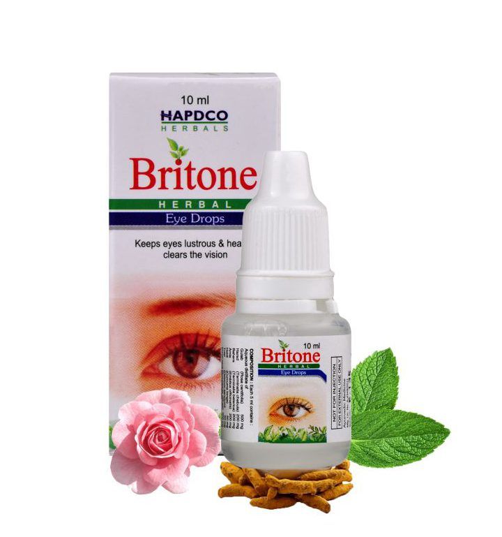 Buy Hapdco Britone Herbal Eye Drops, 10 ml | 19 Minutes Delivery ...
