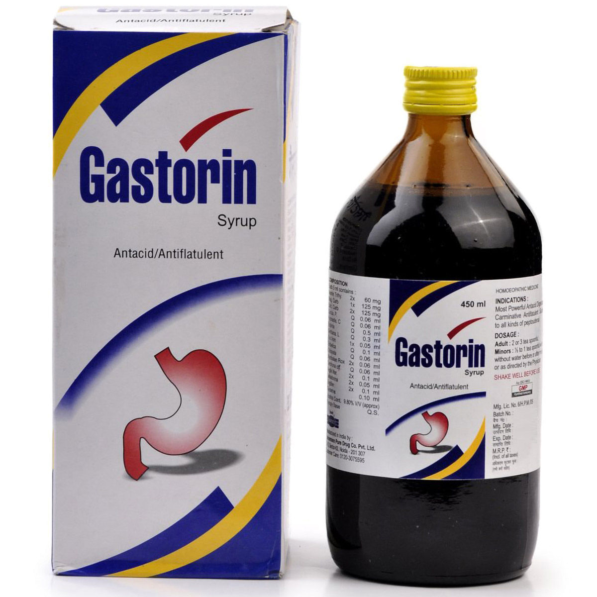 Buy Hapdco Gastorin Syrup, 450 ml | 19 Minutes Delivery | Apollo Pharmacy