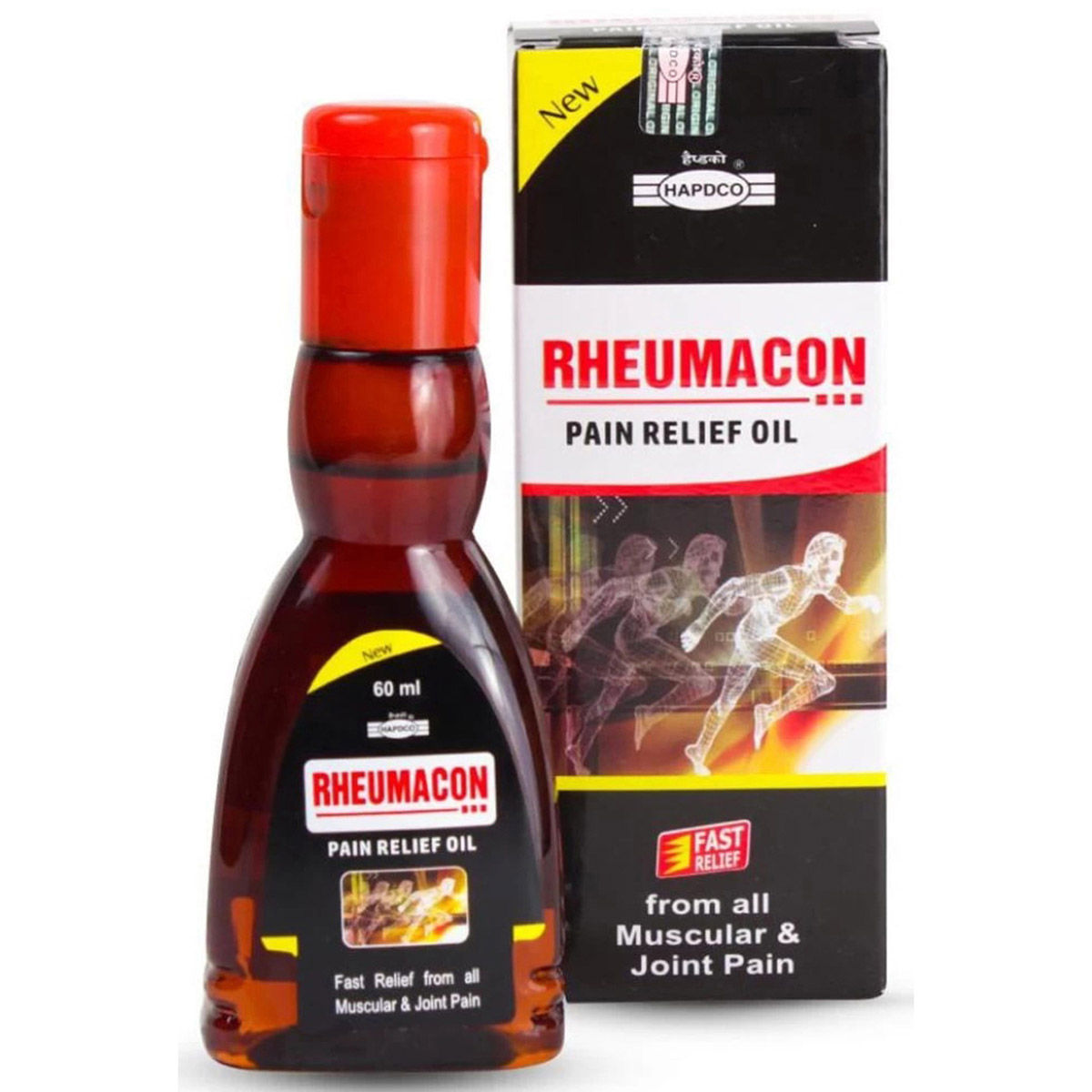 Buy Hapdco Rheumacon Pain Relief Oil, 60 ml | 19 Minutes Delivery ...