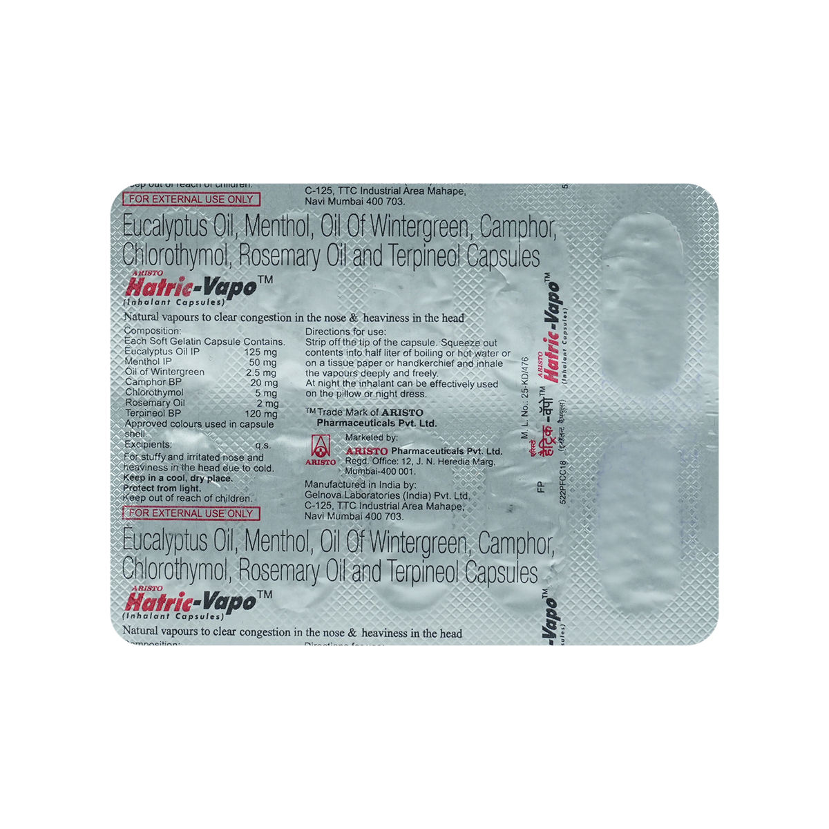 Hatric Vapo Capsules Price, Uses, Side Effects, Composition - Apollo ...