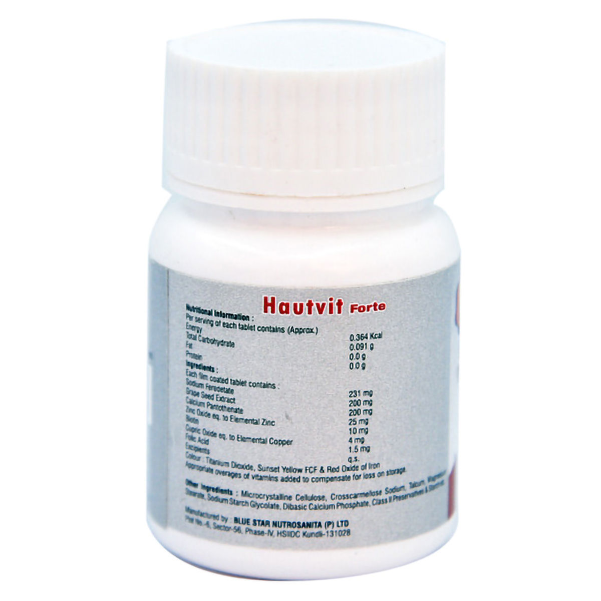 Hautvit Forte Tablet 30's Price, Uses, Side Effects, Composition ...