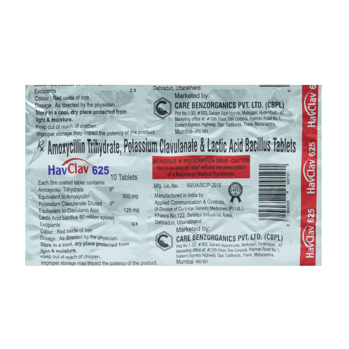 Havclav 625 Tablet | Uses, Side Effects, Price | Apollo Pharmacy