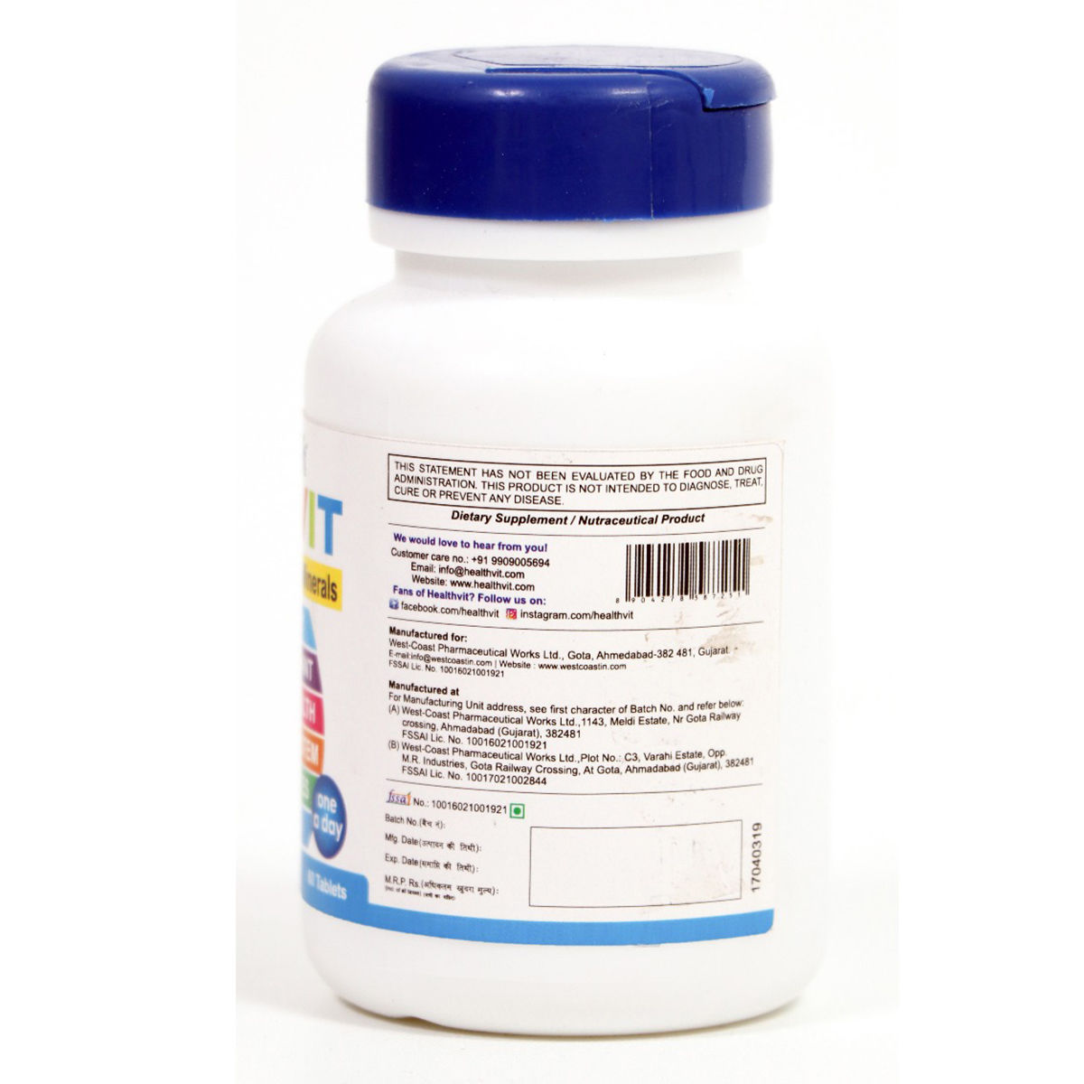 Healthvit Mulvit Multivitamins & Minerals, 60 Tablets Price, Uses, Side ...