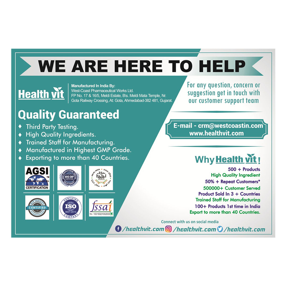 Healthvit CoQvit Coenzyme Q-10 200mg, 60 Capsules Price, Uses, Side ...