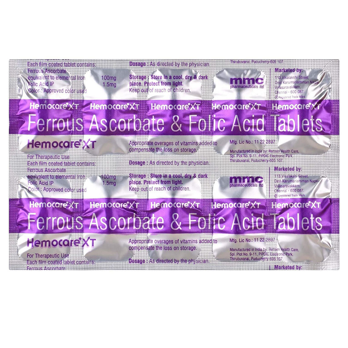 Hemocare XT Tablet 10's Price, Uses, Side Effects, Composition - Apollo ...