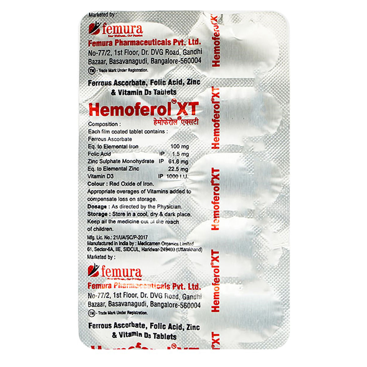 Hemoferol XT Tablet | Uses, Side Effects, Price | Apollo Pharmacy