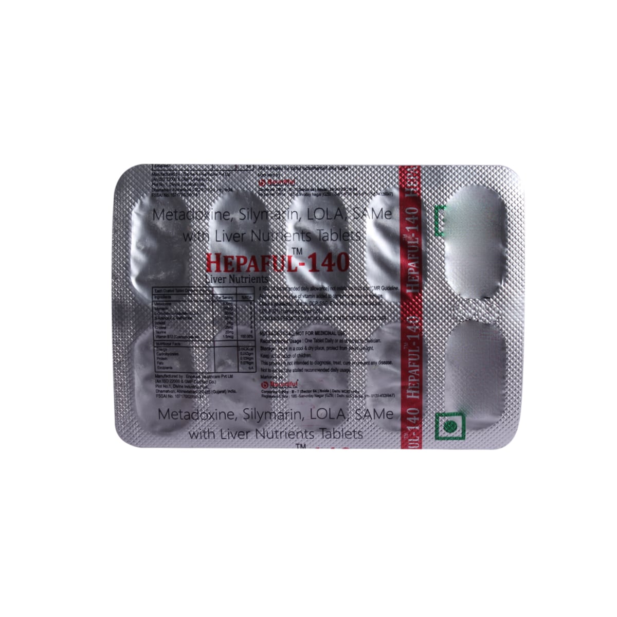 HEPAFUL-140 TABLETS 10'S Price, Uses, Side Effects, Composition ...