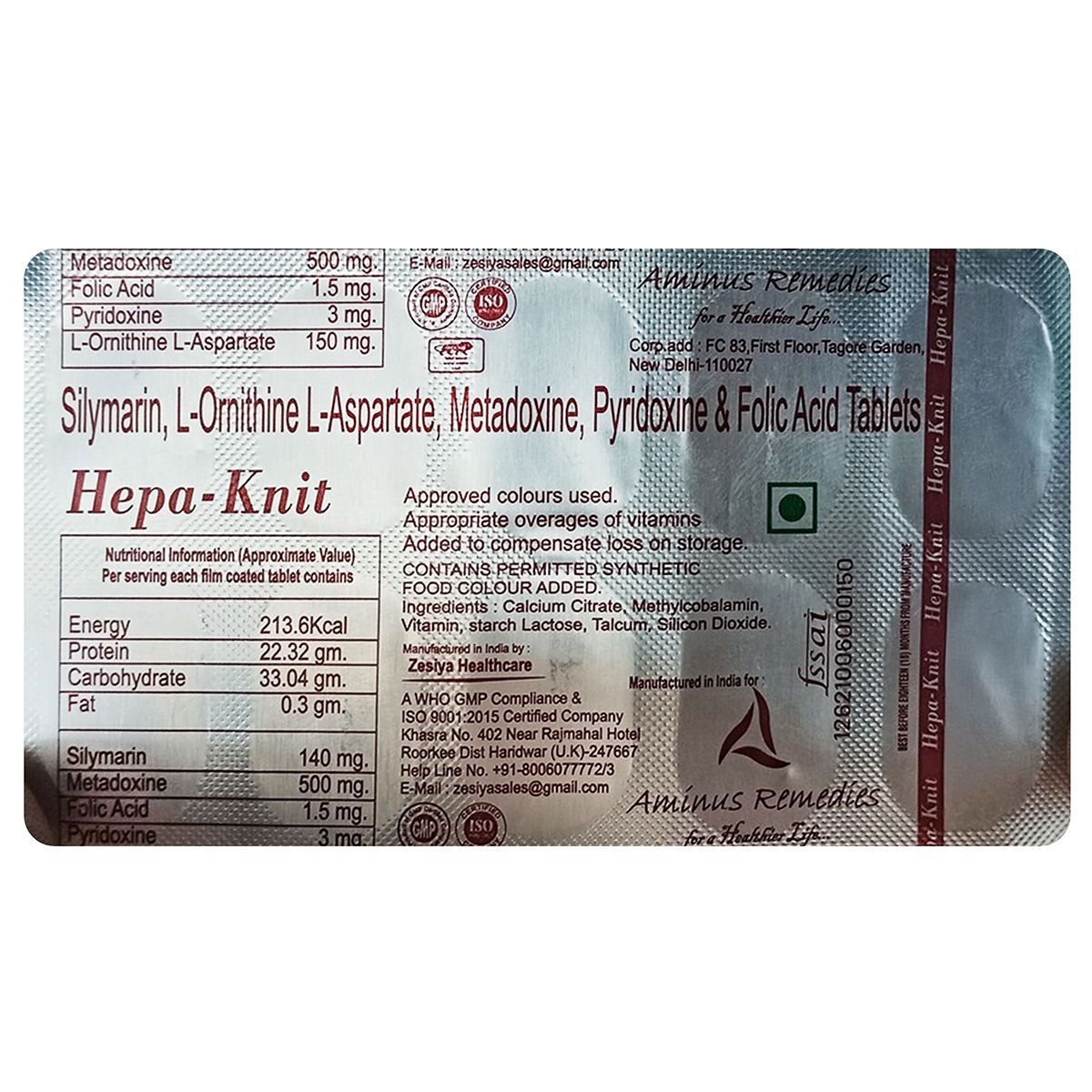 Buy Hepa-Knit Tablet 10's | 19 Minutes Delivery | Apollo Pharmacy