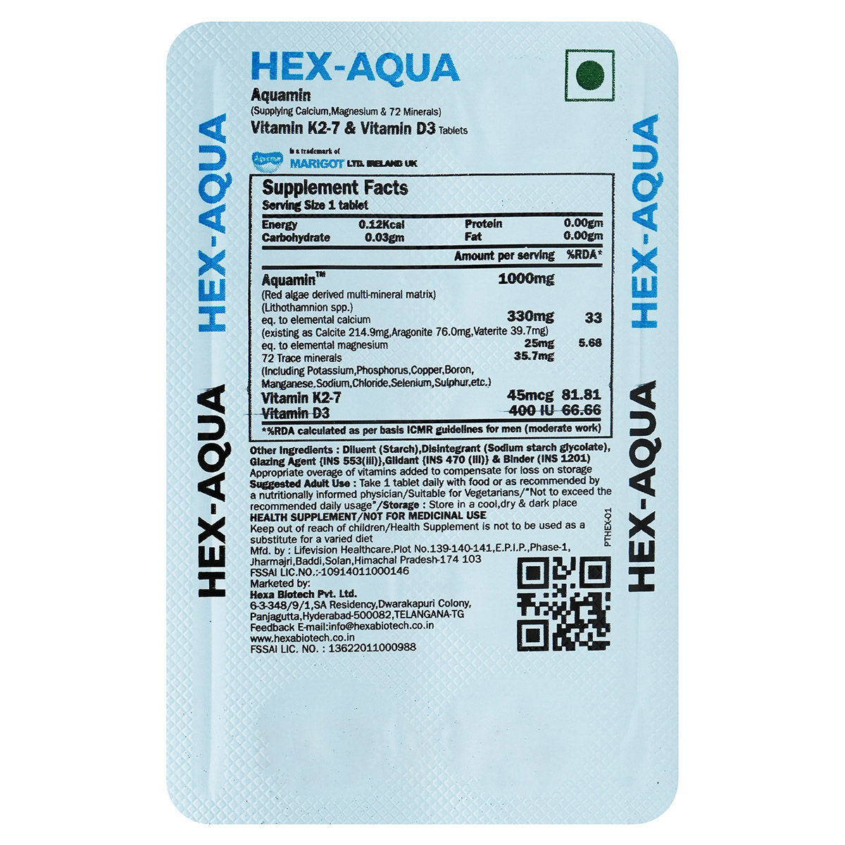 Hex-Aqua Tablet | Uses, Side Effects, Price | Apollo Pharmacy