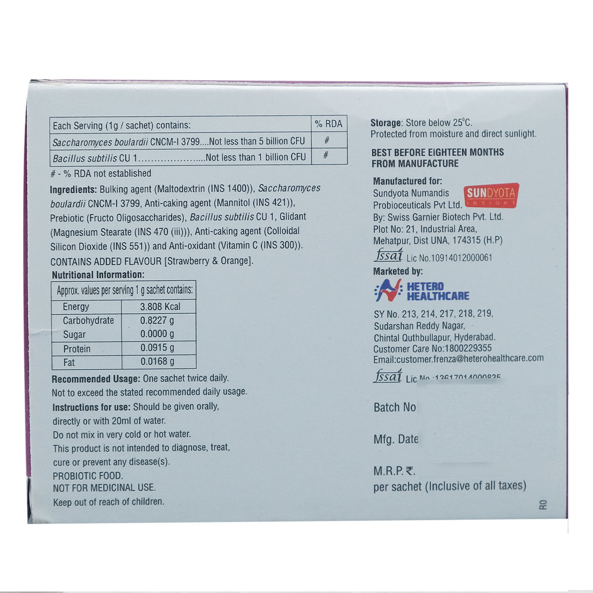 H-Gut Sachet 1 gm | Uses, Side Effects, Price | Apollo Pharmacy