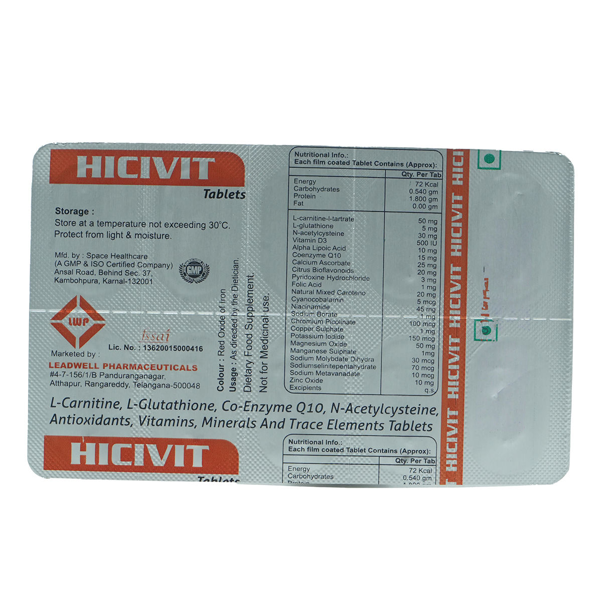 Hicivit Tablet 10's Price, Uses, Side Effects, Composition - Apollo ...