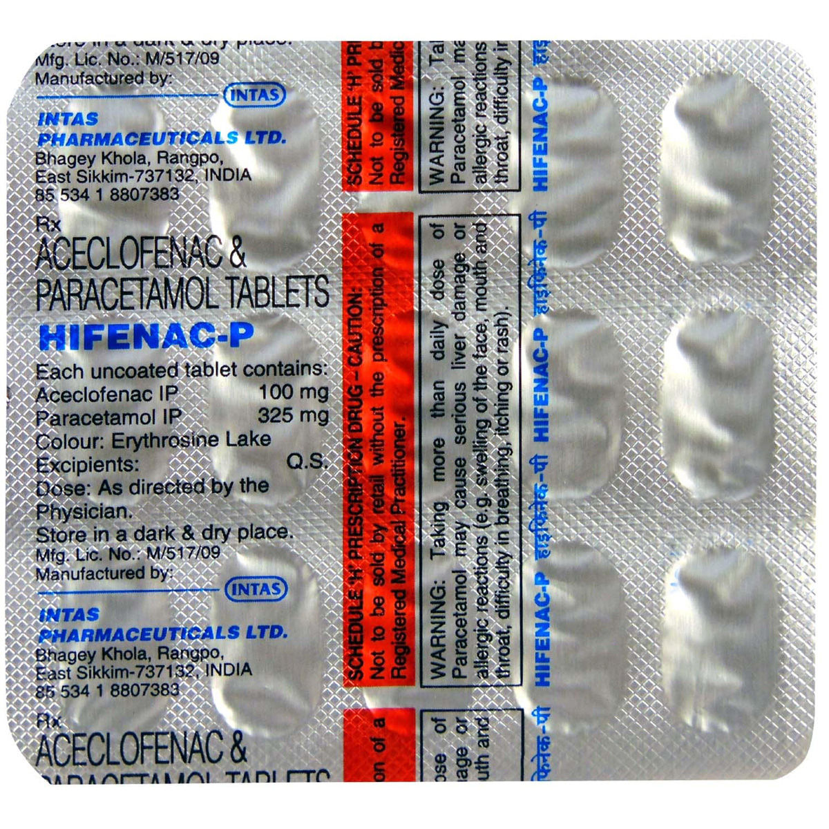 Hifenac-P Tablet 15's Price, Uses, Side Effects, Composition - Apollo ...