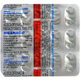 Hifenac-P Tablet | Uses, Side Effects, Price | Apollo Pharmacy